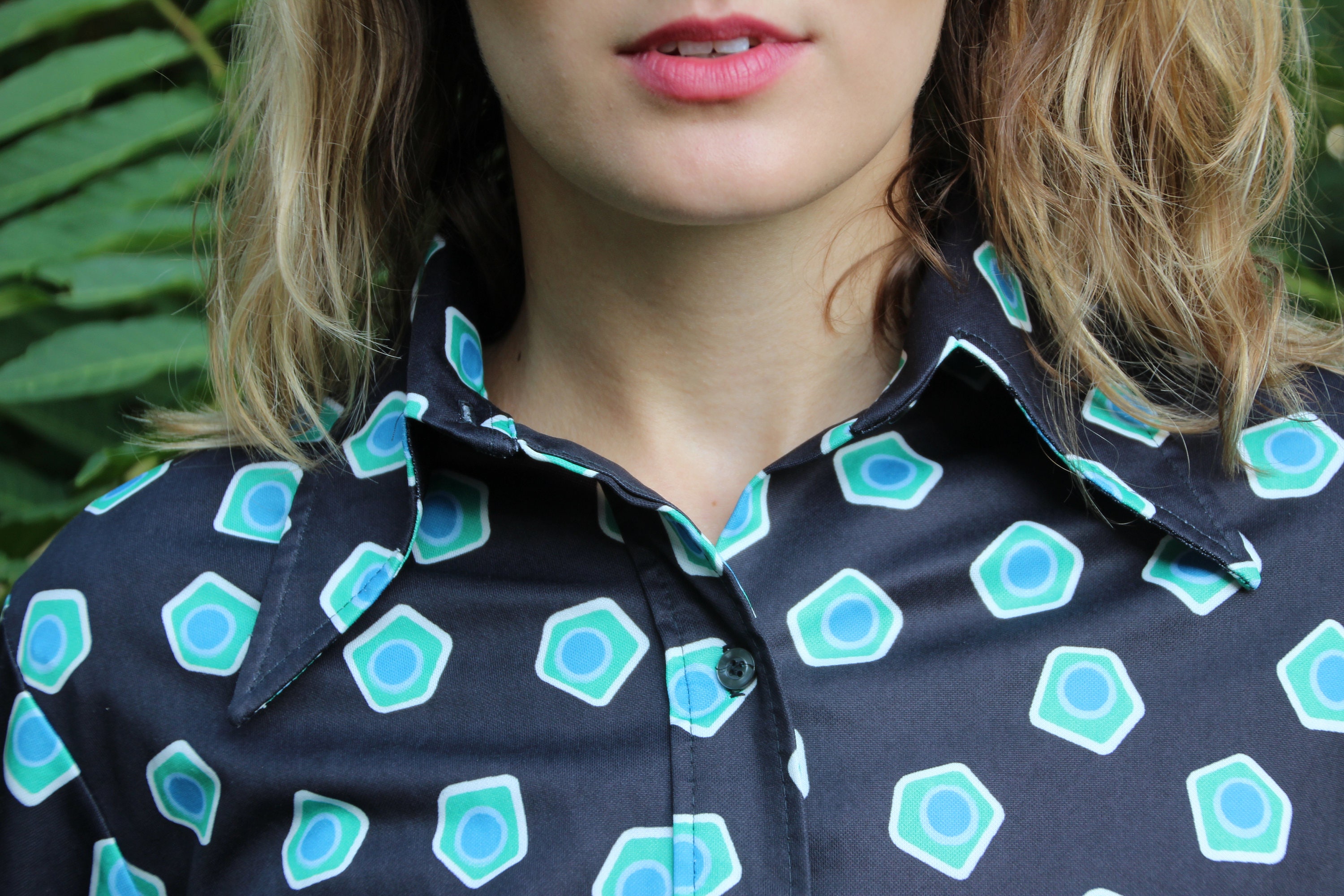 Vintage 70's Funky Disco Polyester Button Up - Etsy