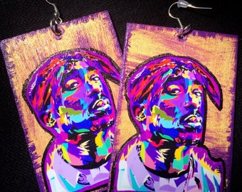 Tupac 3D Earrings - Etsy