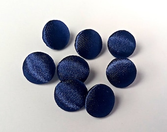 19mm Light Blue Satin Buttons Fabric Sewing Buttons Bridal Wedding ...