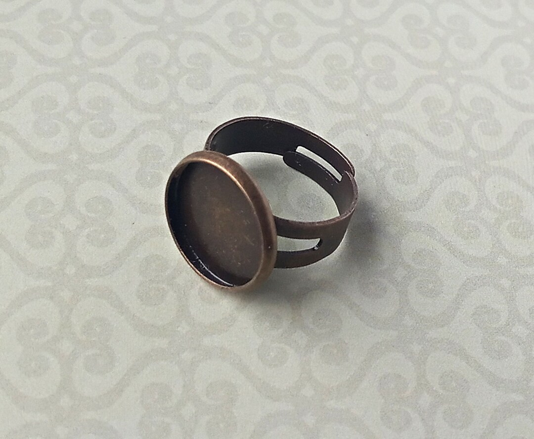 Ring Blank Base Adjustable Ring Antique Bronze Ring, BRB-006 - Etsy