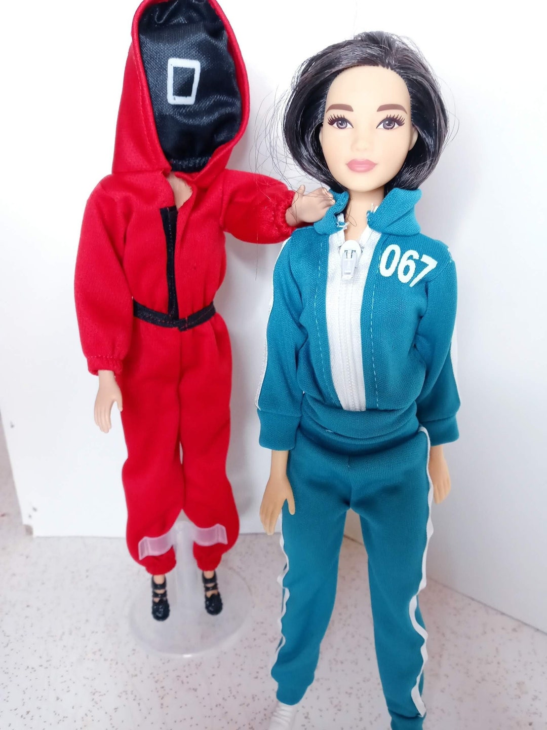 Games Costume Squid Outfit for Barbie. Handmade Clothes, Barbie Doll ...