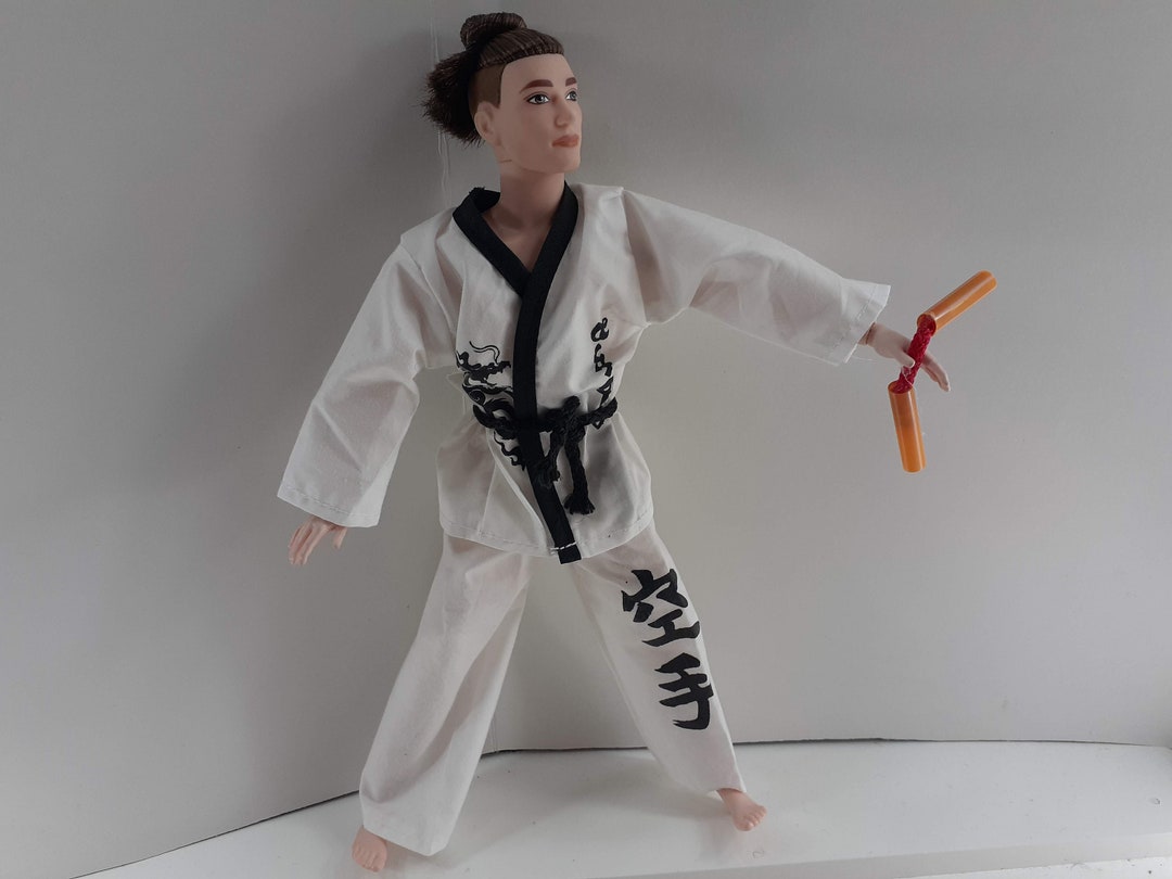 Karate Outfit for Ken. Handmade Clothes, Barbie Doll, 12 Inch Sport ...