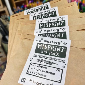 MYSTERY MISPRINT Surprise Pack | Poster, Sticker Sheet, & Sticker ...