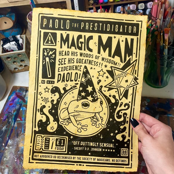 Vintage Magic Poster - Etsy