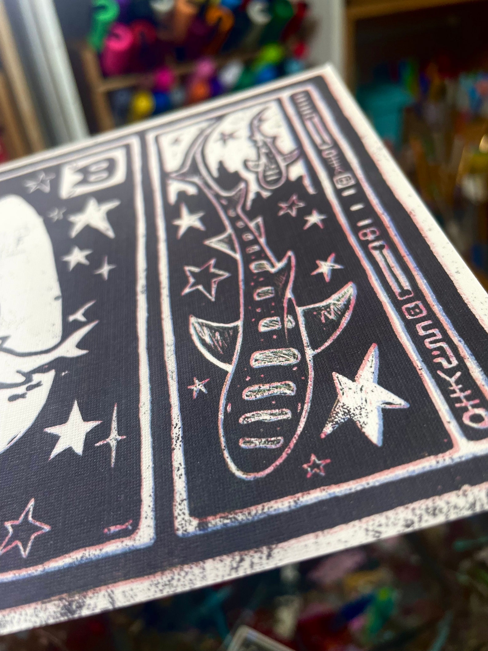 Spaced Out Art Print Holo Sticker - Etsy