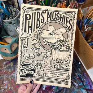 Vintage Frog Poster Bundle | Set of 4 Froggy Decor Cotton Paper Prints ...