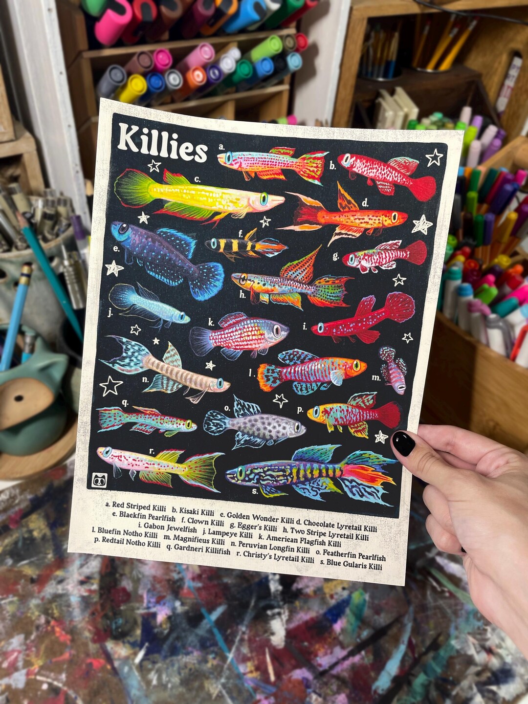 KILLIFISH! | Fish Identification Wall Art Print Poster 8.5x11 - Etsy Canada