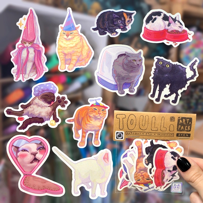 Katzen sticker - Etsy.de