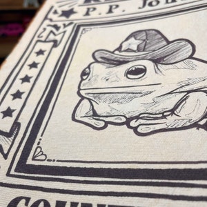 Vintage Frog Poster Bundle | Set of 4 Froggy Decor Cotton Paper Prints ...