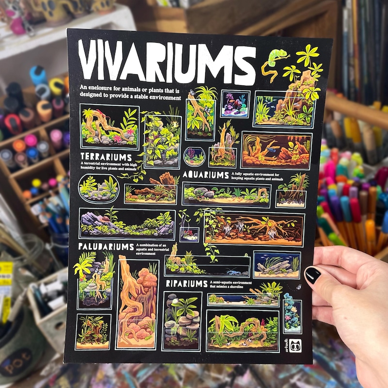 Aquarium Poster - Etsy