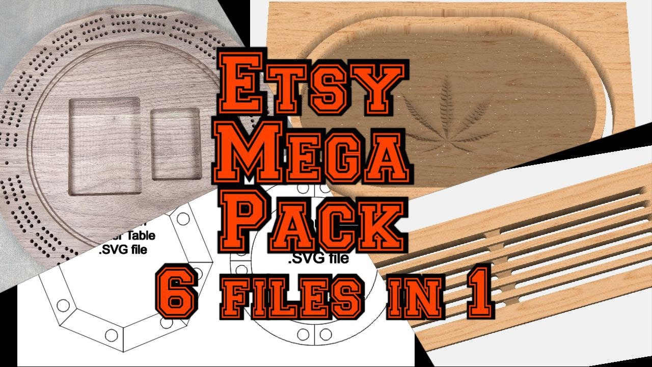 Digital Download Mega Pack 6 Designs Svg Dxf C2D Files - Etsy