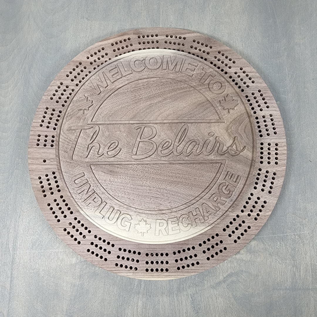 Digital File Download Round Cribbage Board C2d Files and SVG Files ...