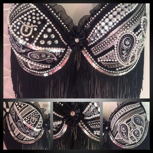 Country Western Paisley Print Country Western Bling Bra ...