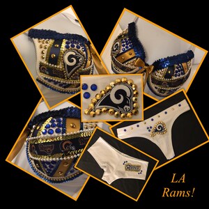 Los Angeles Rams Bling Booty Shorts-losangelesramslingerie-nfllingerie ...