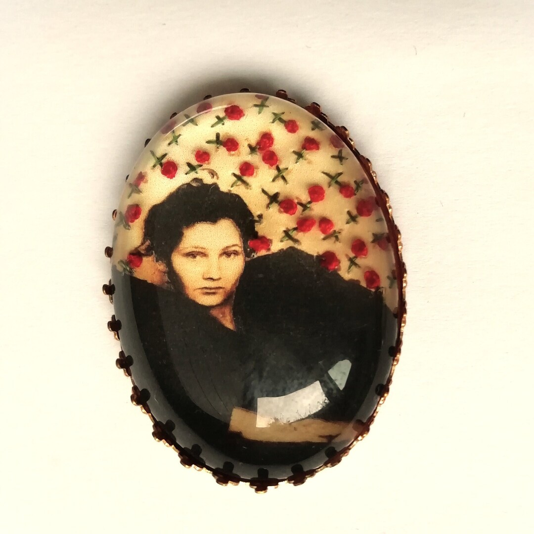 Simone Veil Hand Embroidered Brooch - Etsy
