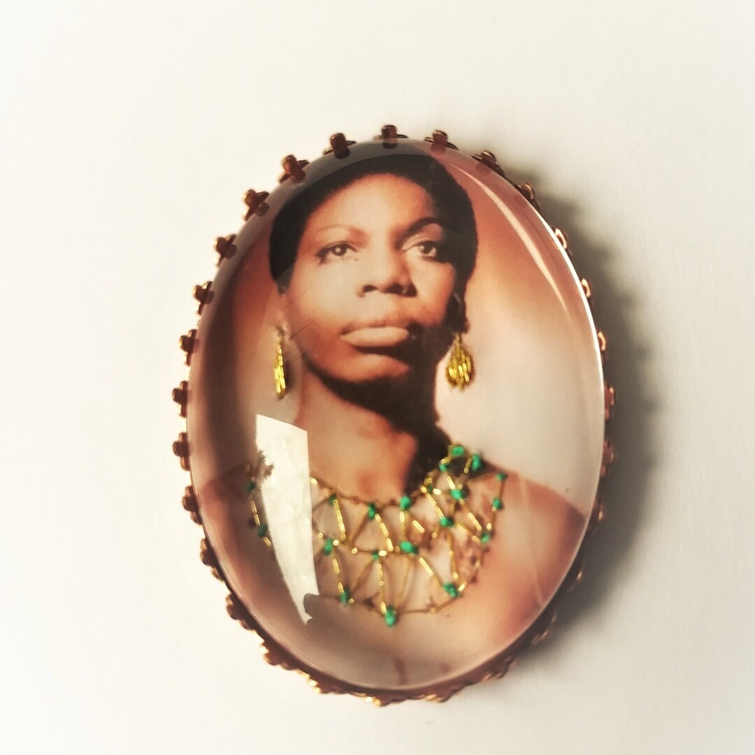Nina Simone Hand Embroidered Brooch - Etsy