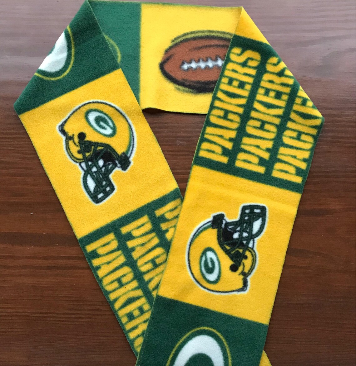 Green Bay Packers Fleece Scarf - Etsy