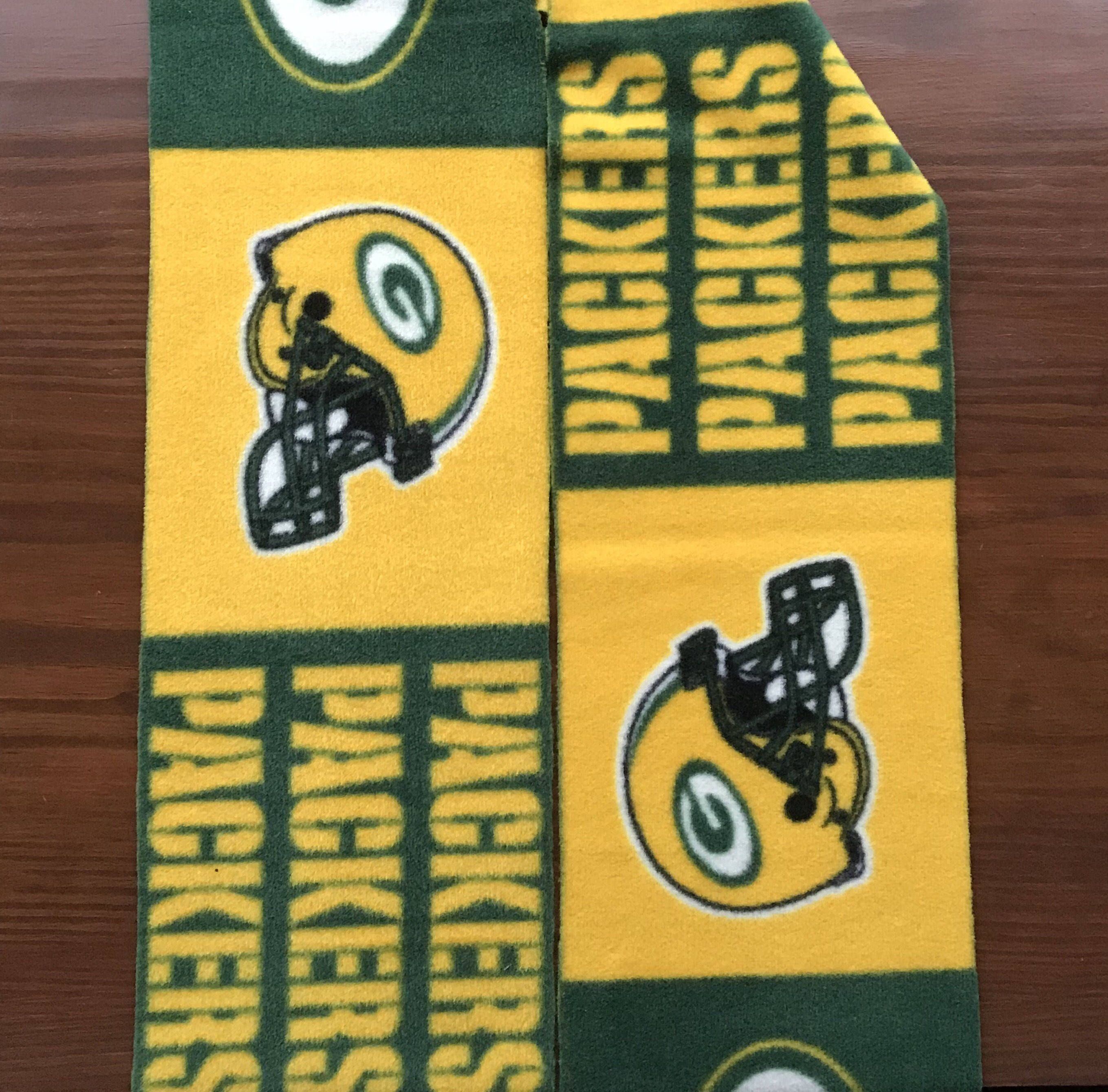 Green Bay Packers Fleece Scarf - Etsy