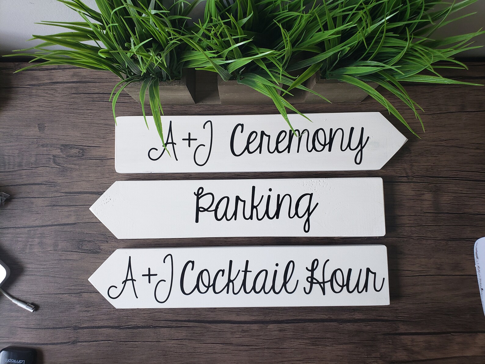 Wood Arrow Sign DIY Wedding Direction Sign Directional - Etsy