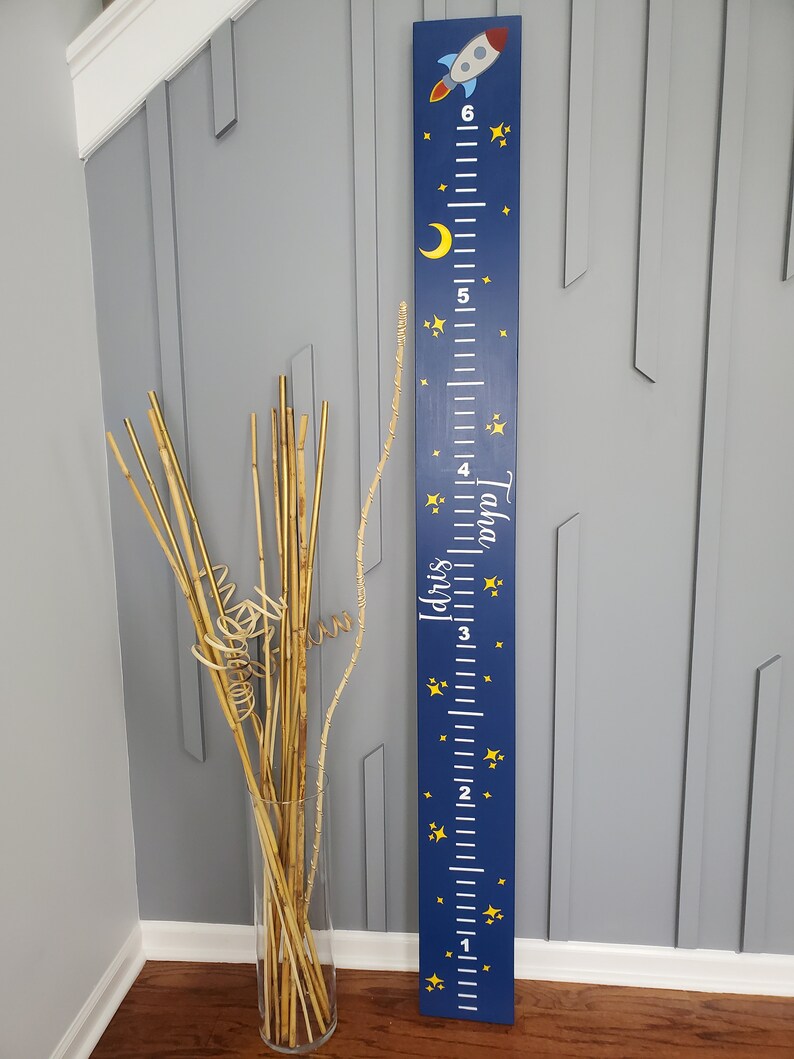 Twinkle Stars Growth Chart Space Nursery Decor Baby Shower | Etsy