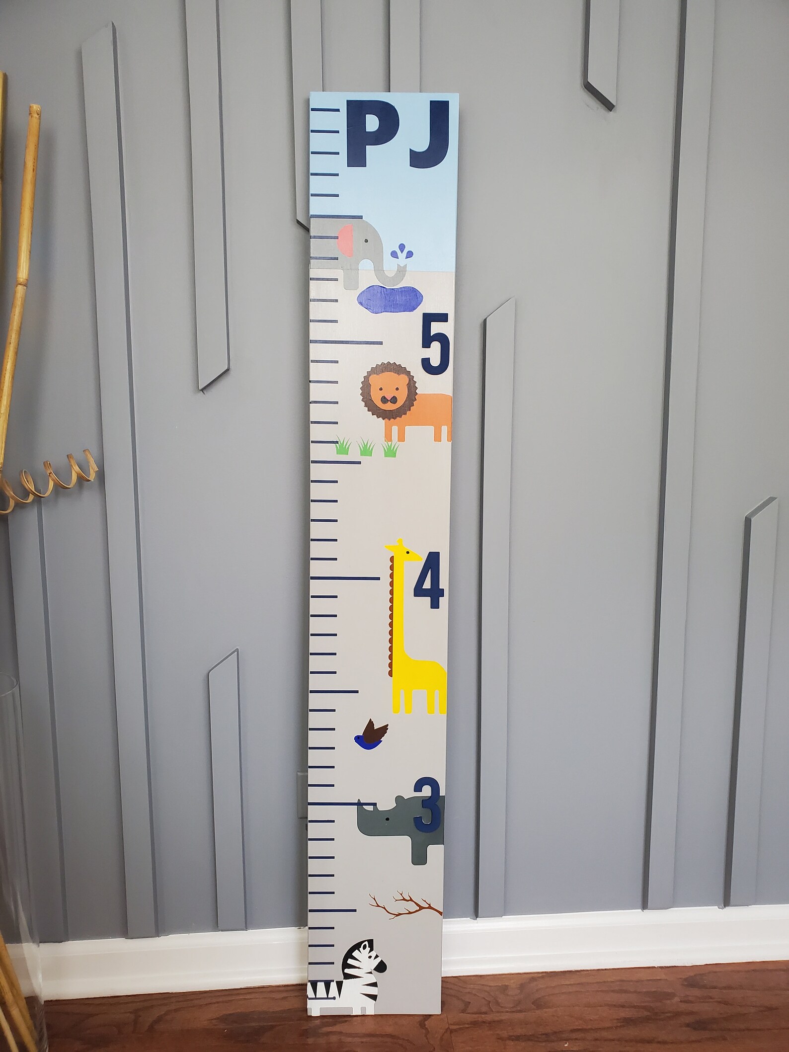 Zoo Growth Chart Baby Shower Gift Animal Theme Growth - Etsy