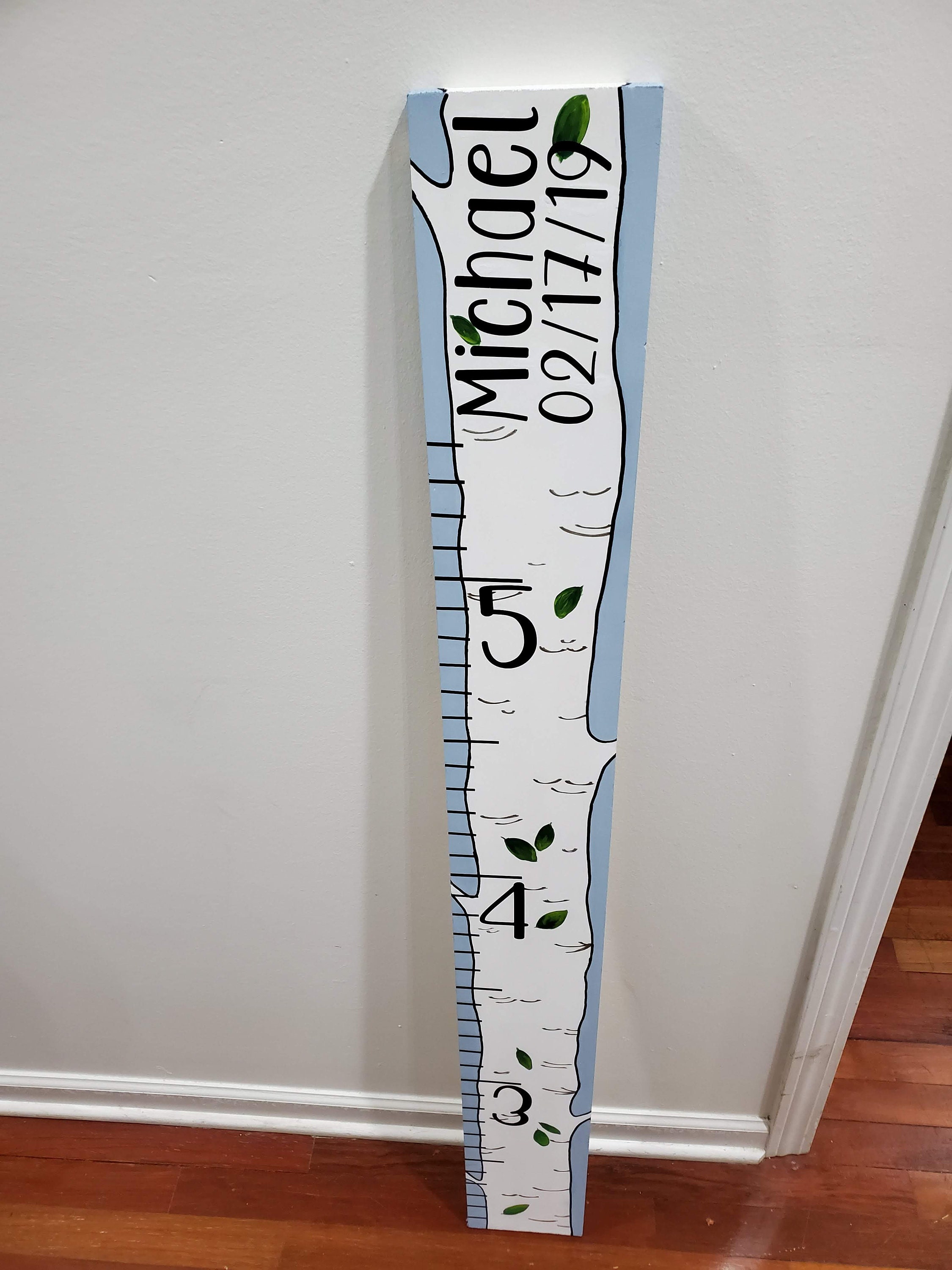 Tree Growth Chart Tree Nursery Decor Gender Neutral Baby - Etsy