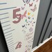 Butterfly Growth Chart Butterflies & Flowers Whimsical Nursery Decor ...