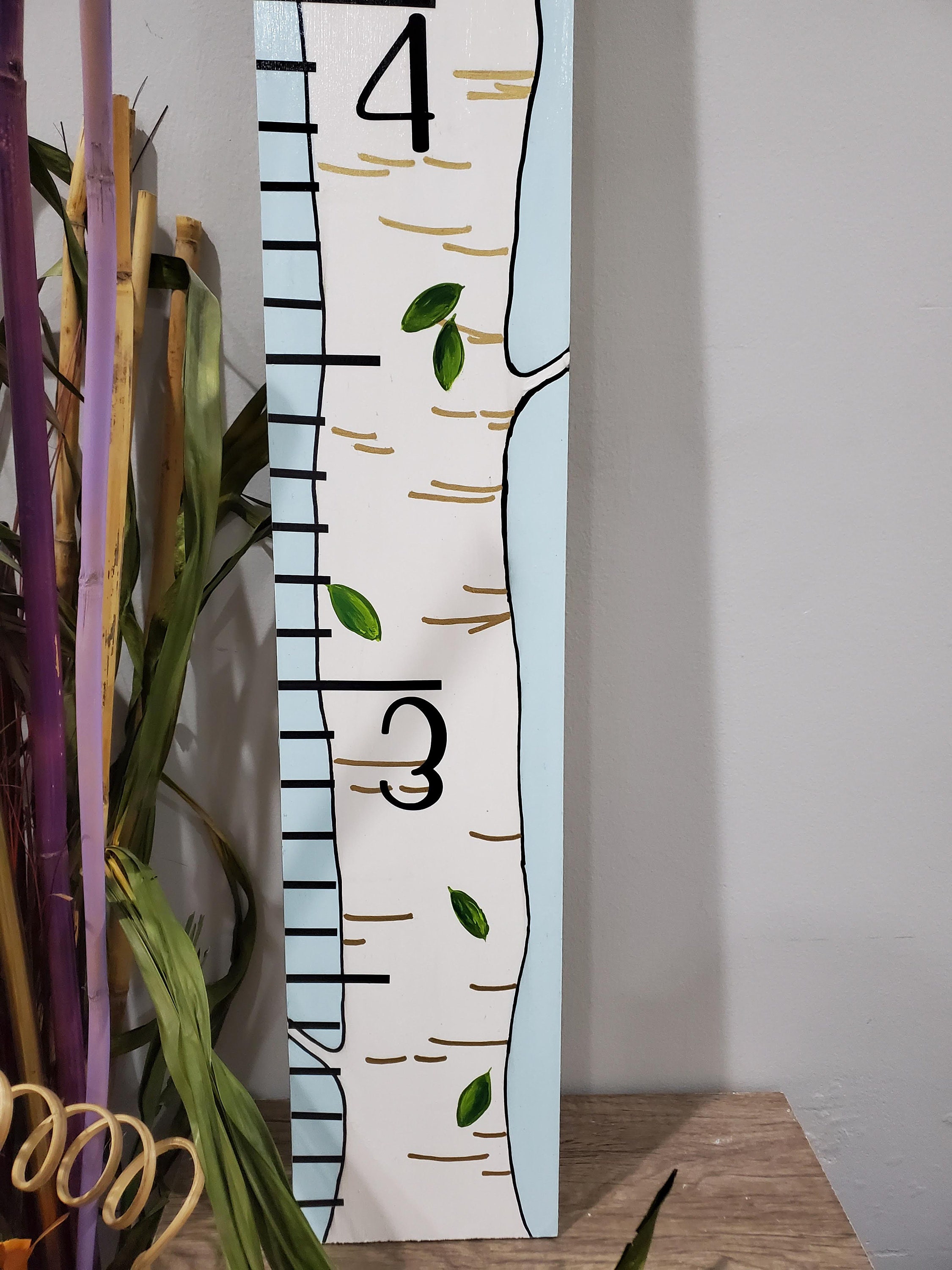 Tree Growth Chart Tree Nursery Decor Gender Neutral Baby - Etsy