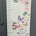 Butterfly Growth Chart Butterflies & Flowers Whimsical Nursery Decor ...