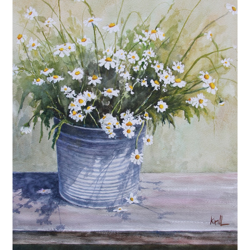 Tin With Flowers - Etsy