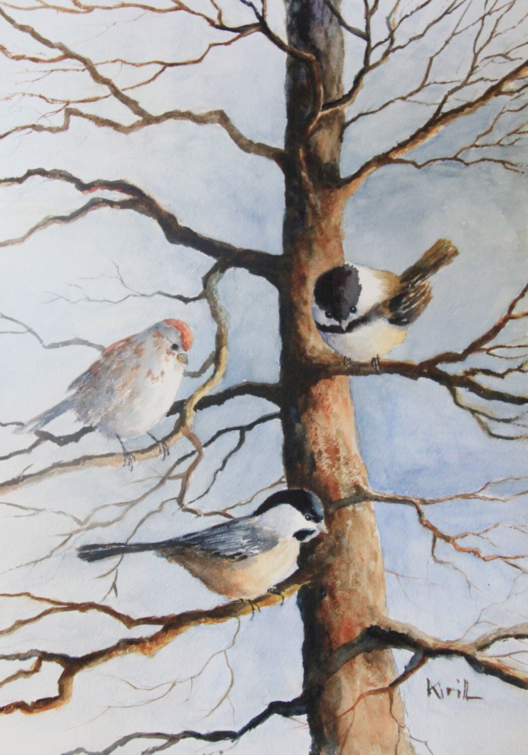 Tree With Birds Paintings