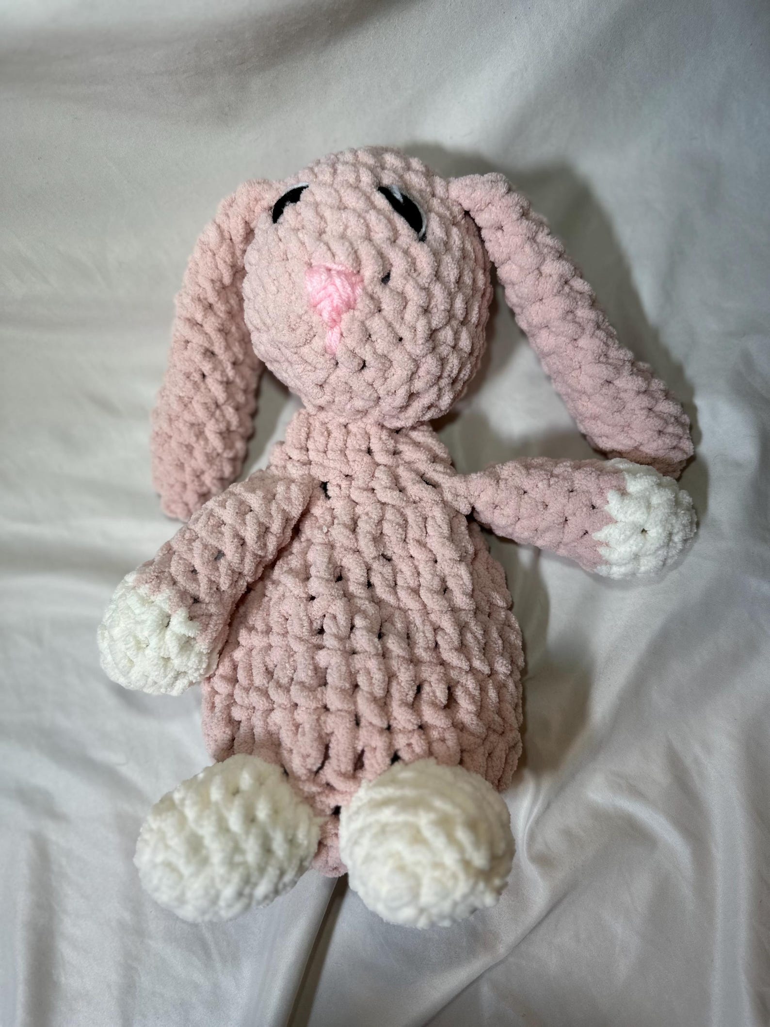 Pink Bunny Lovey - Etsy