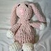Pink Bunny Lovey - Etsy