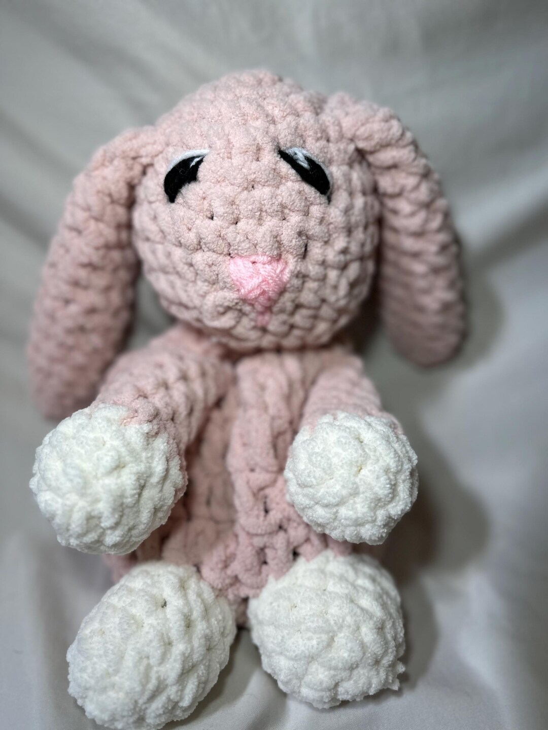 Pink Bunny Lovey - Etsy