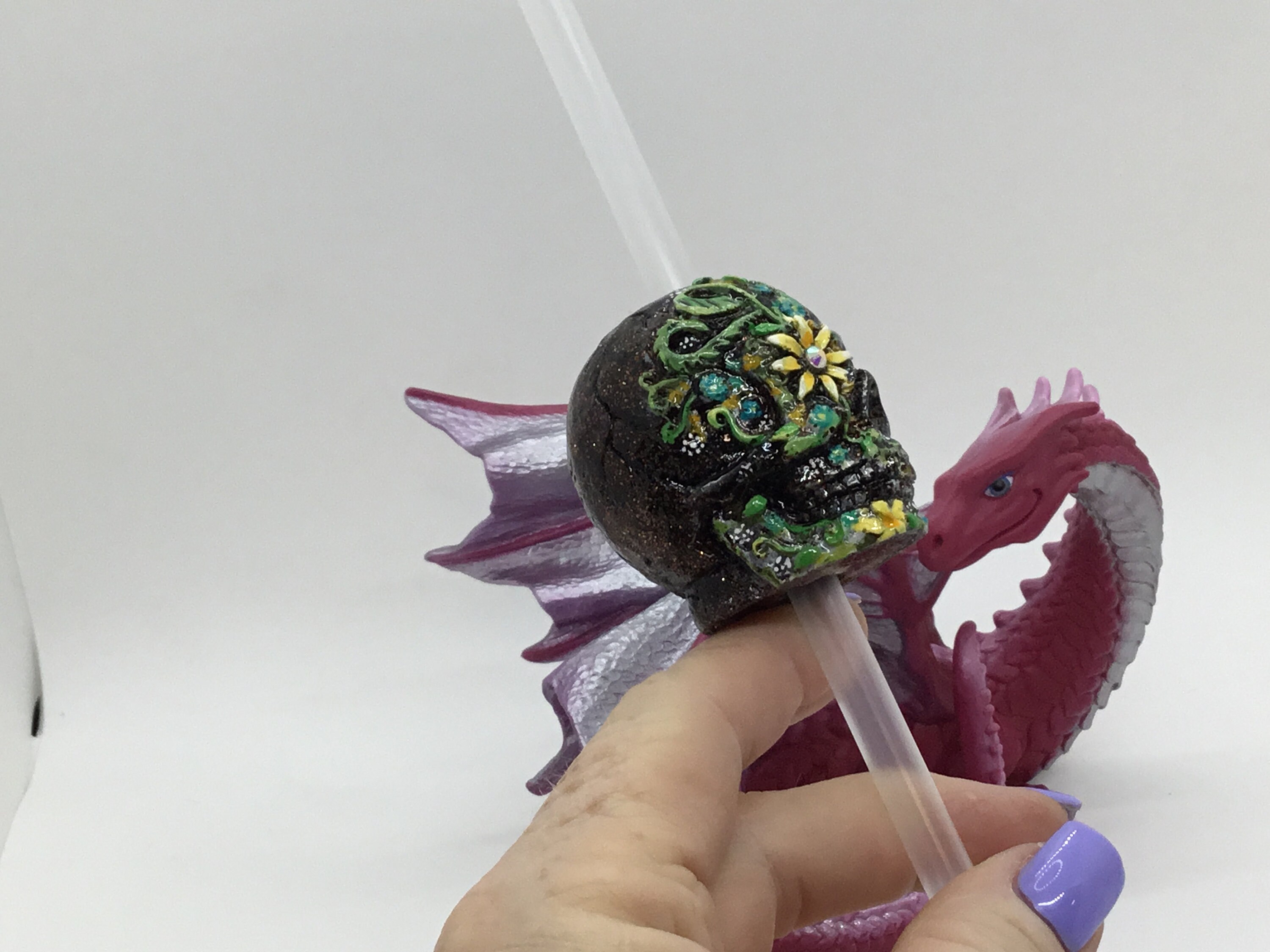 Sugar Skull Straw Topper Tumbler Topper Straw Buddy Straw - Etsy