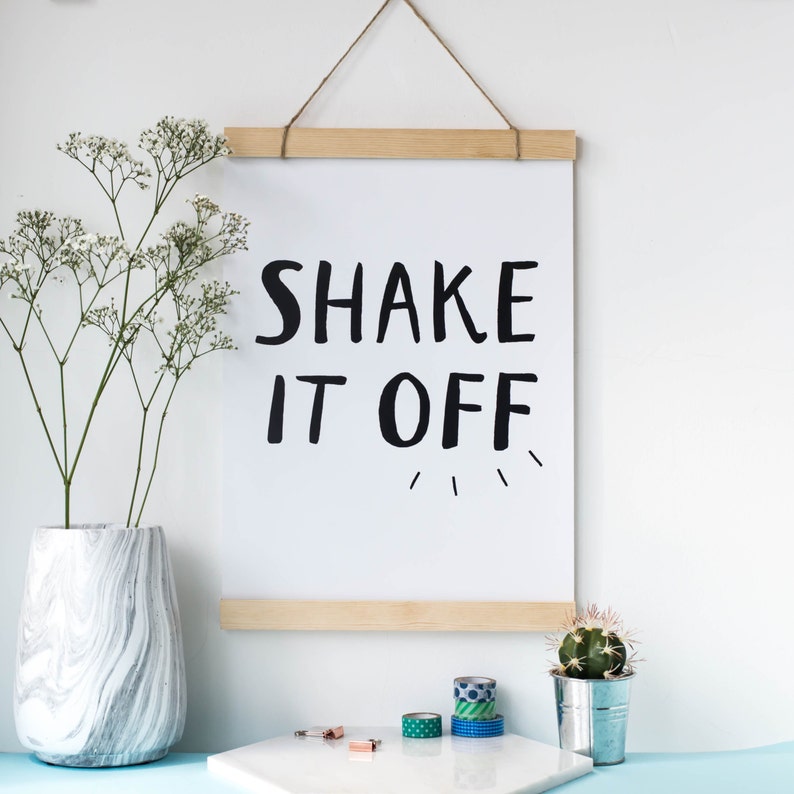 Motivational Print, Shake It off Poster, Taylor Swift Lyrics, Home ...