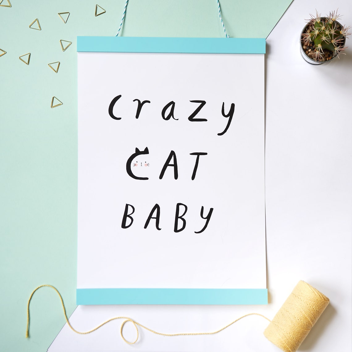 Crazy Cat Baby Print Crazy Cat Lady Poster Nursery Decor - Etsy