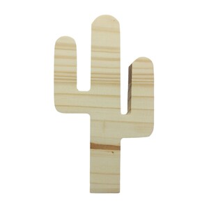 Wooden Cactus Craft Blank Style B - Etsy