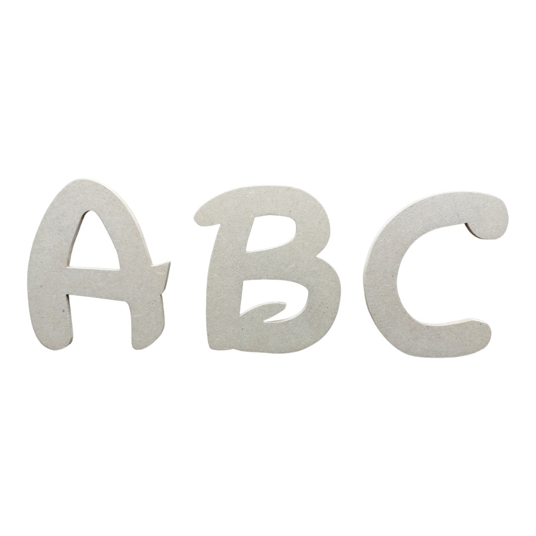 Wooden Letters Cartoon Inspired 4 to 10 Inches Tall - Etsy