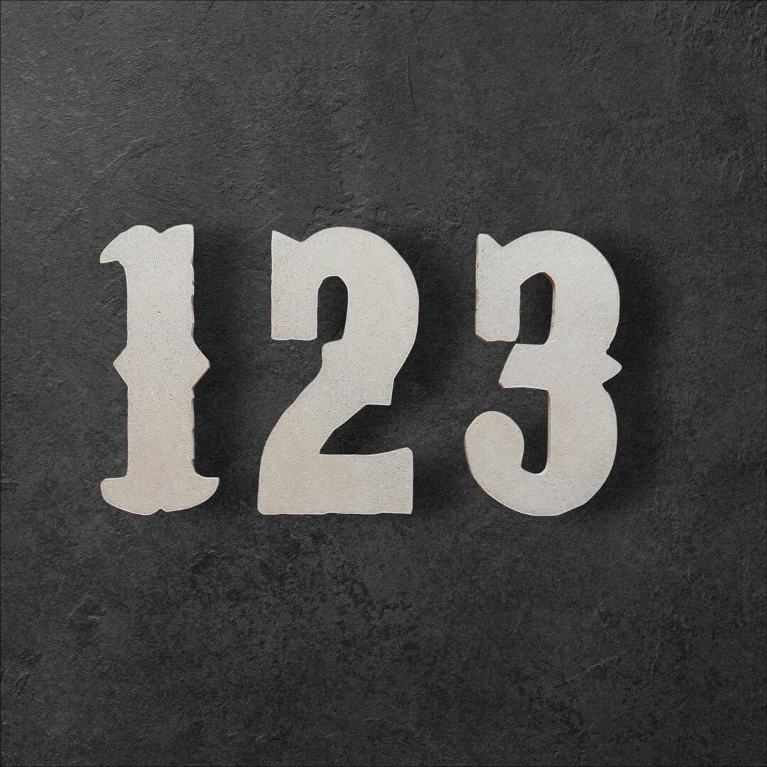 Wooden Numbers- Carnival Font - Etsy