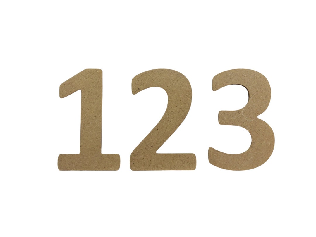 Wooden Numbers Calibri Font 4 to 16 Inches Tall - Etsy