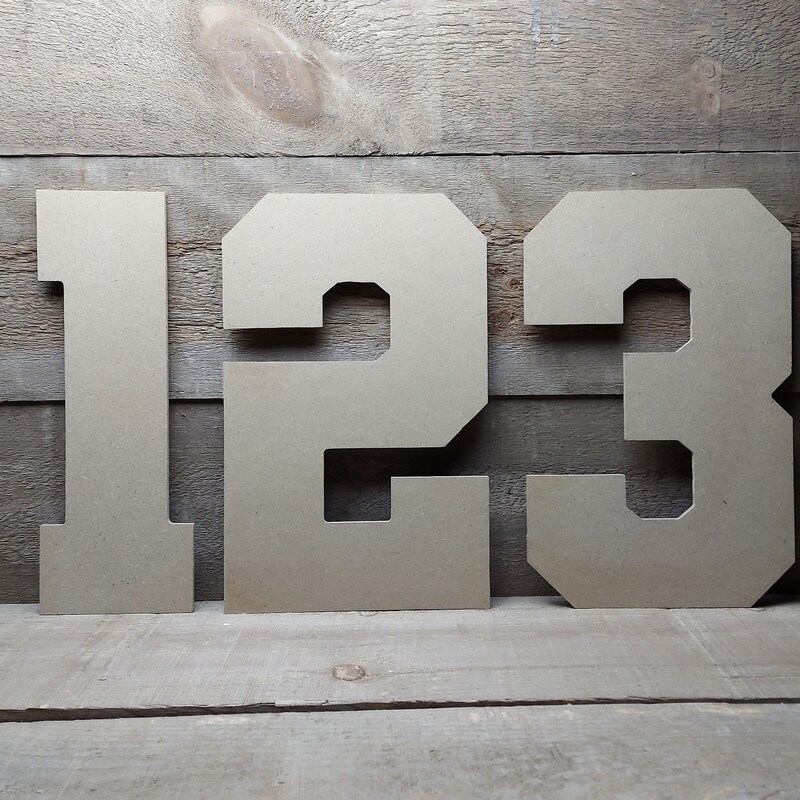 Wooden Numbers - Etsy