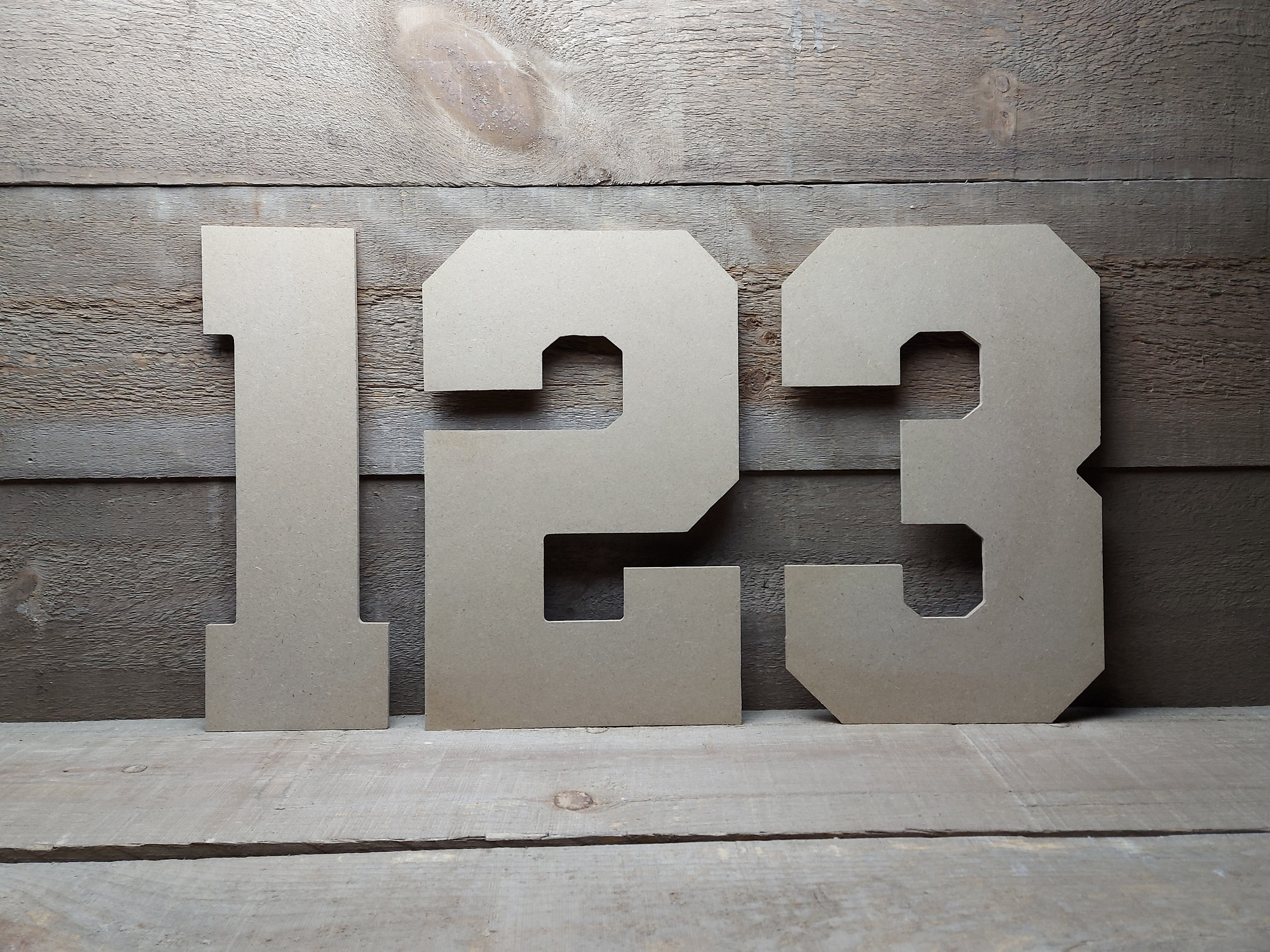 13 Inch Wooden Numbers - Etsy