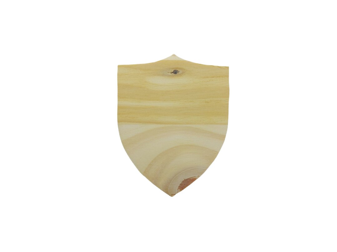 Wooden Shield Craft Blank Style C - Etsy