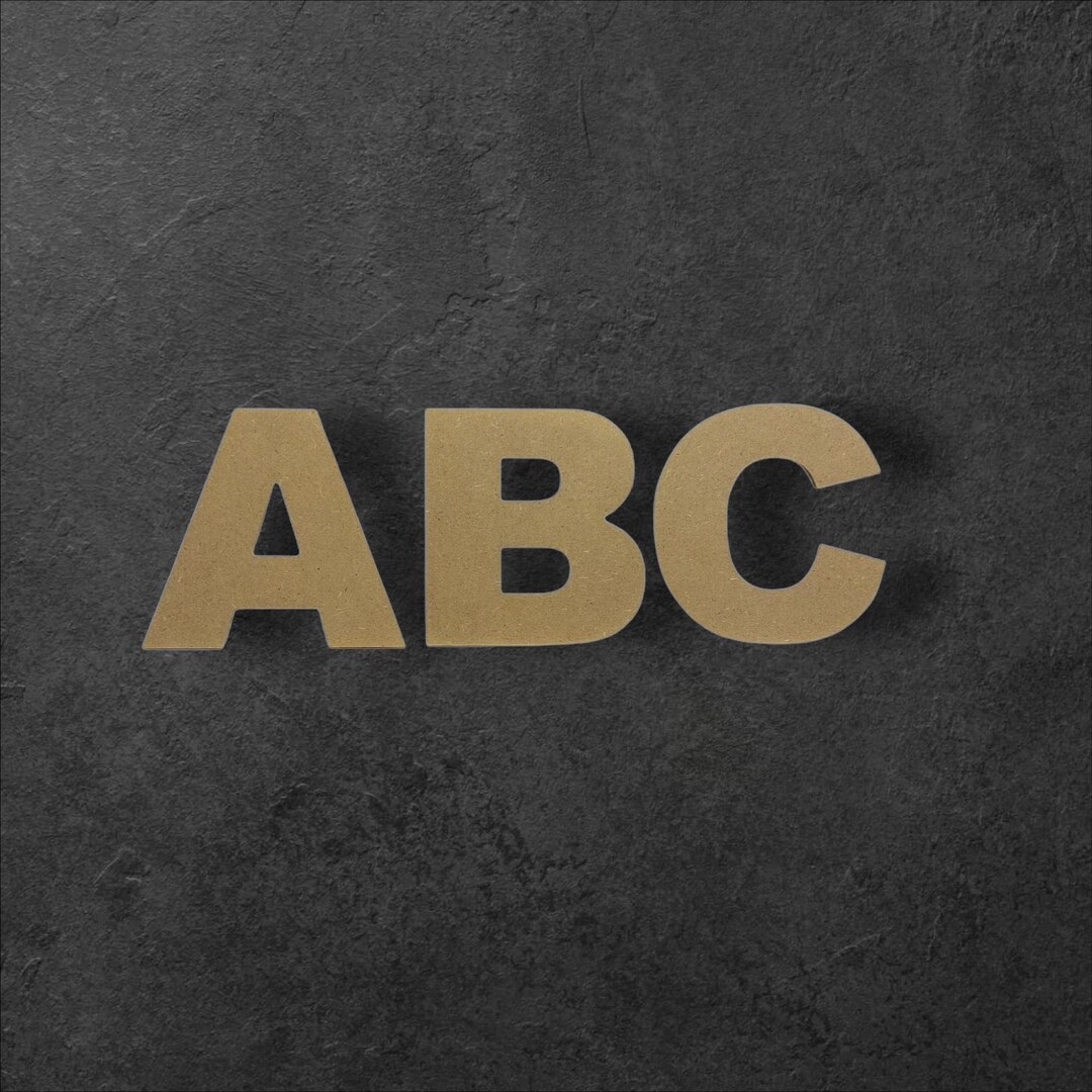 Wooden Letters- Arial Font - Etsy