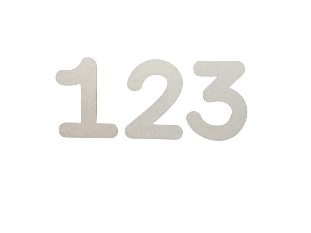 Wooden Numbers-party Font 4 Inches to 16 Inches - Etsy