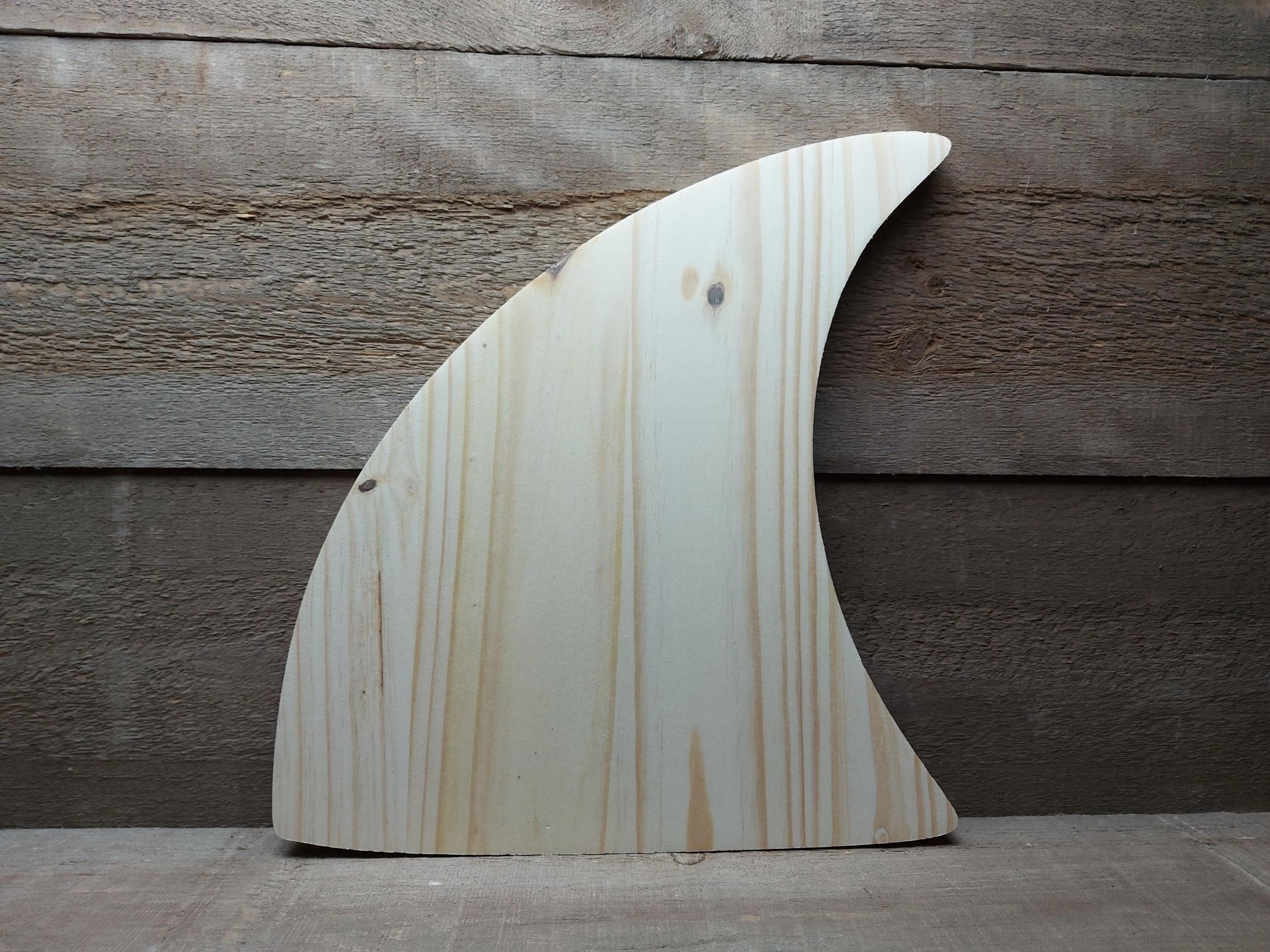 Wooden Shark Fin Plaque | Etsy