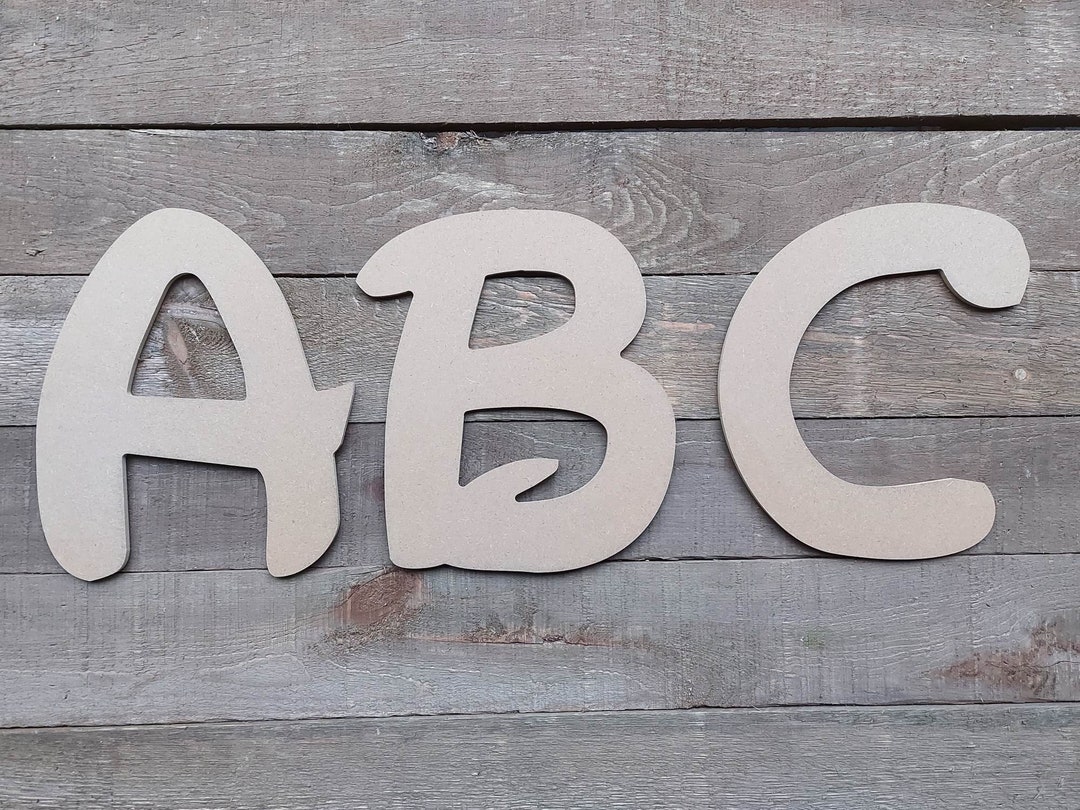 Wooden Disney Inspired Letter Font 4 Inches to 16 Inches Tall - Etsy