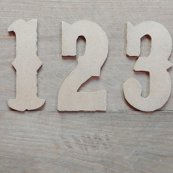 Wooden Numbers - Etsy