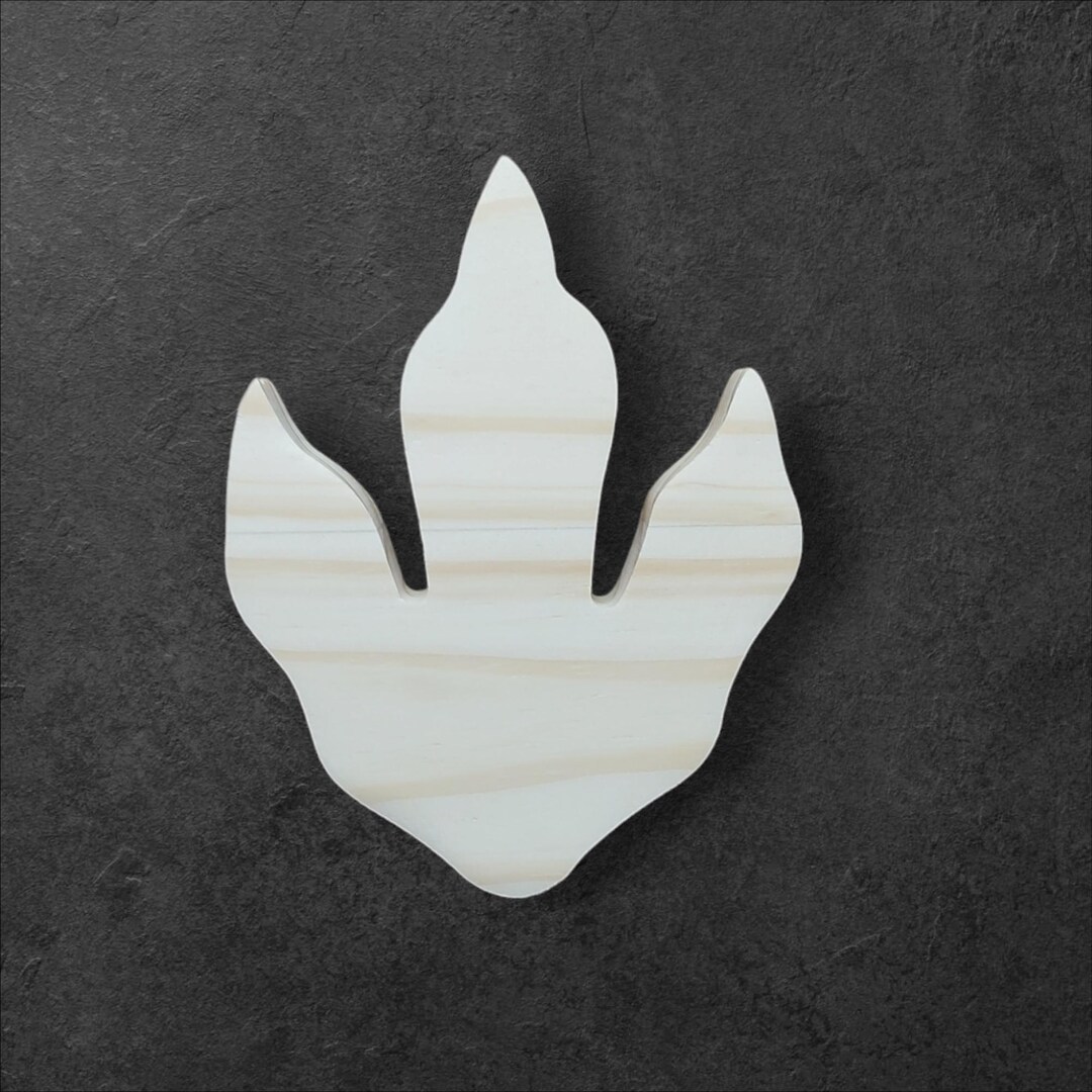 Wooden Raptor Foot Print Craft Blank - Etsy